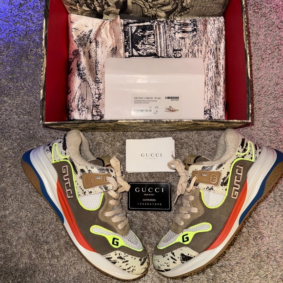 Gucci | Shoes | Gucci Ultrapace Rock Tejus Printed | Poshmark